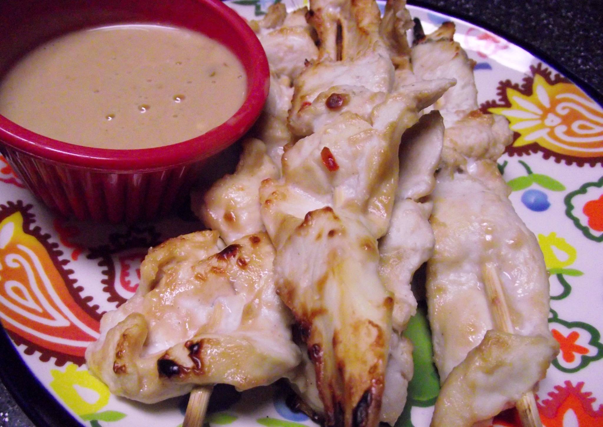 Chicken Satay with Peanut-Coconut Sauce - BigOven