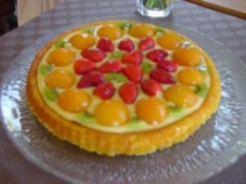 Edna's Easy Fruit Sponge Flan Dessert - BigOven