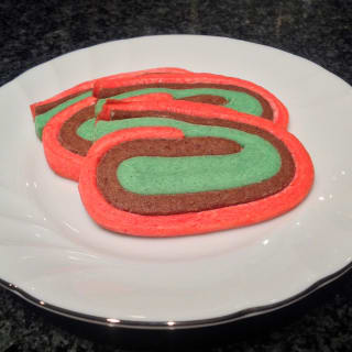 Rainbow Ribbons Refrigerator Cookies