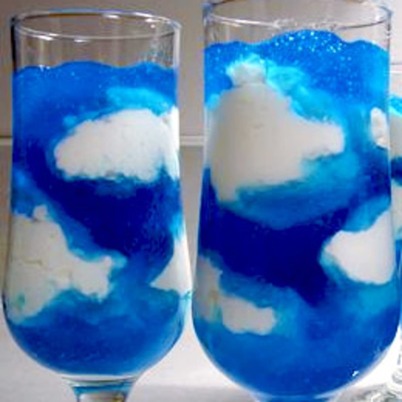 Blue Sky & Fluffy Clouds Jello