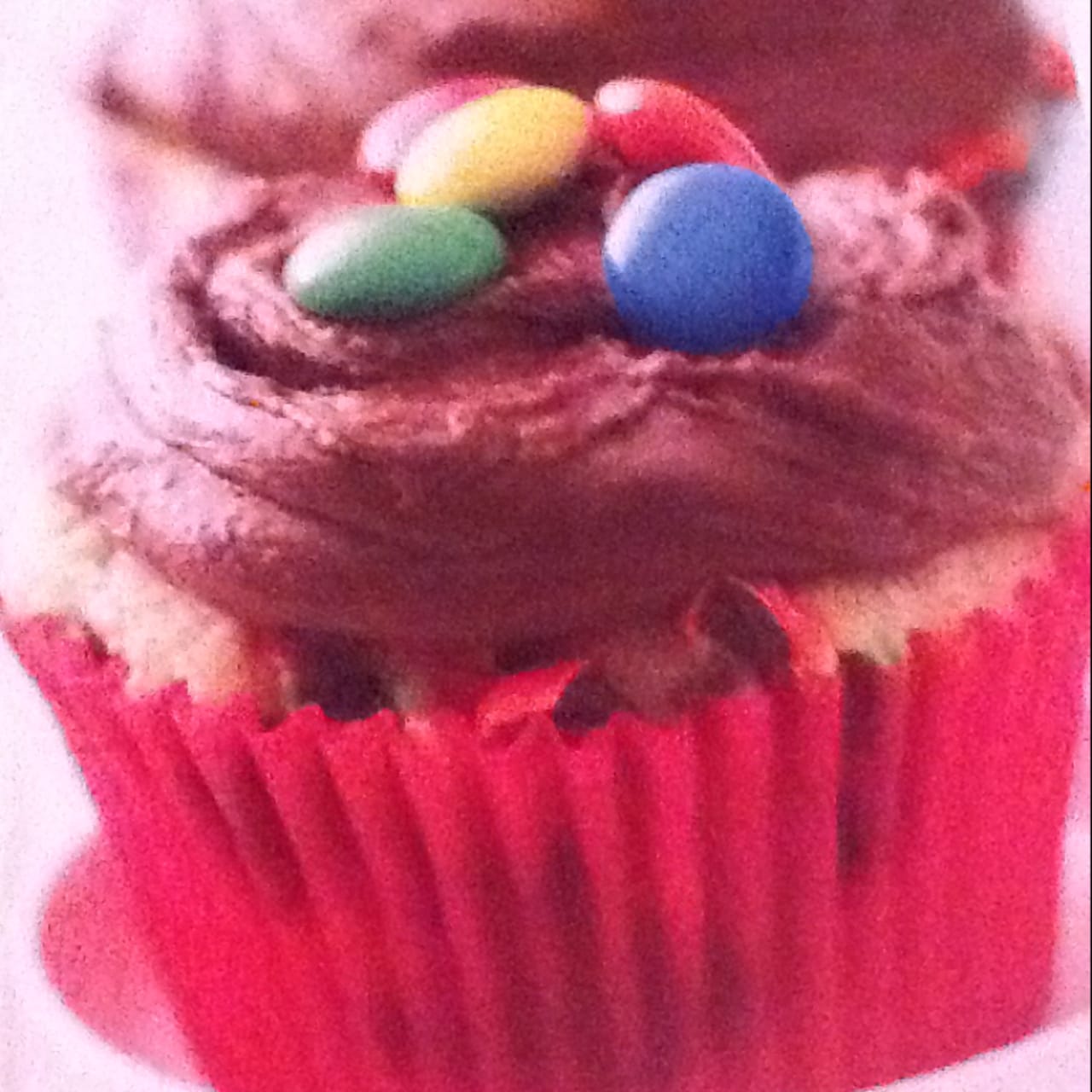 Confetti candy cupcakes