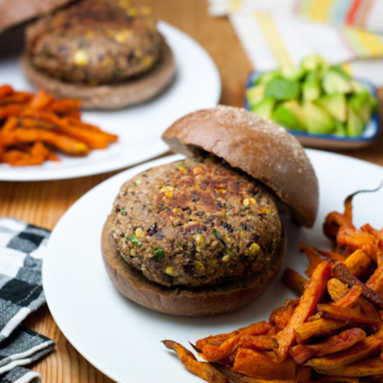 Costco Veggie Burgers + Alexandria Sweet Potato Fries