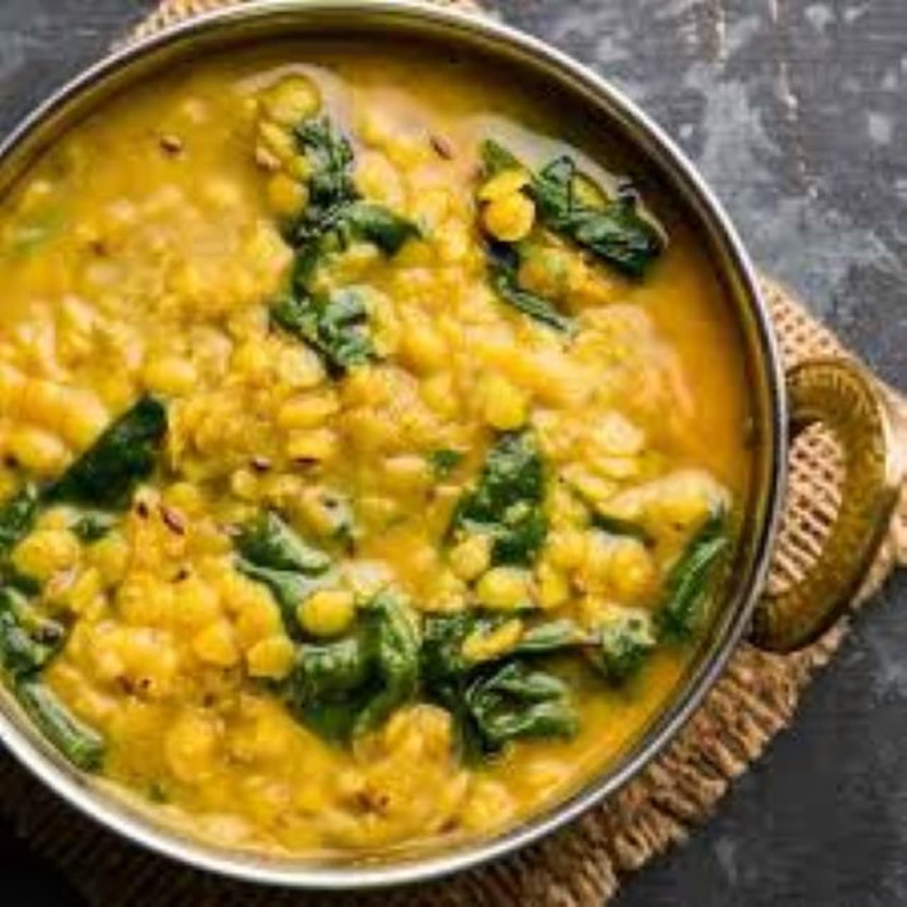 Dal Palak (Lentil and Spinach Curry)
