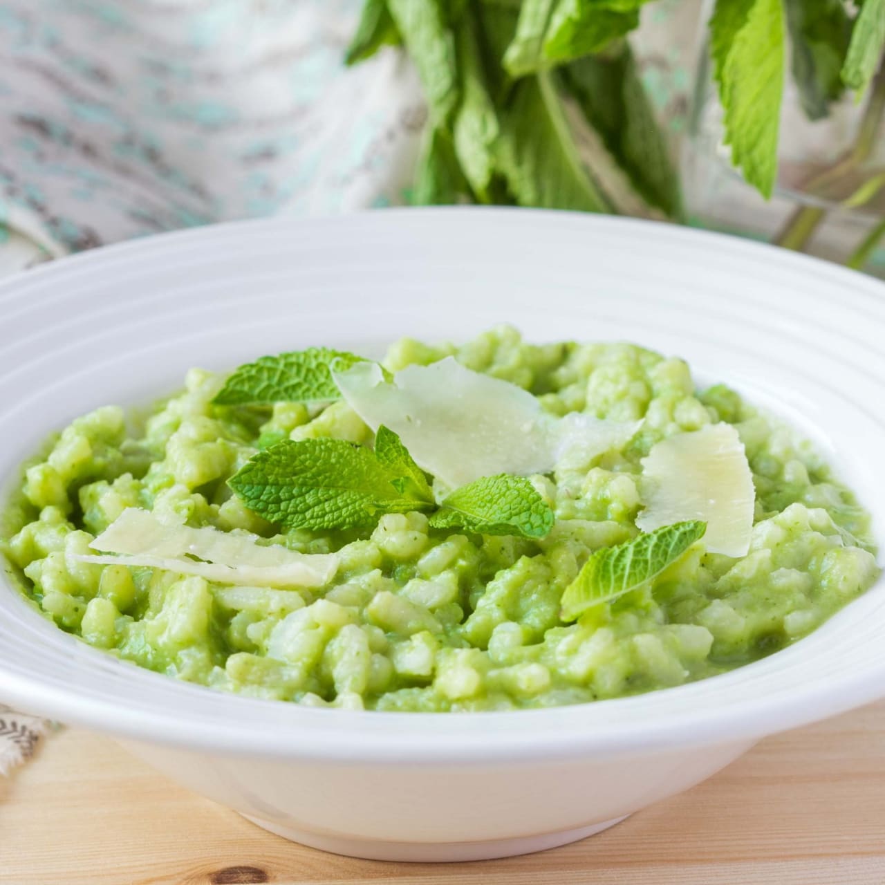 Green Pea Risotto
