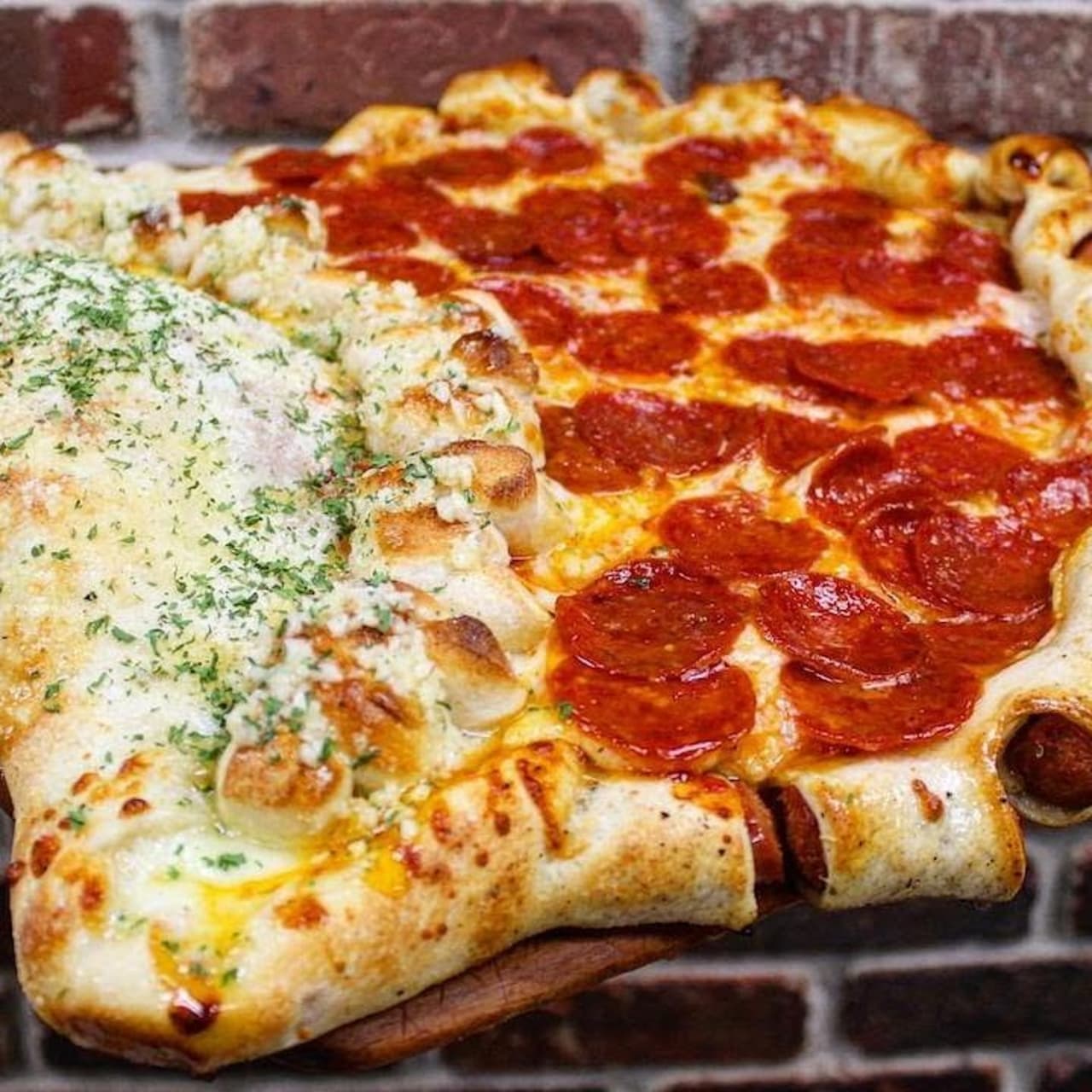 Half Pizza Half Calzone