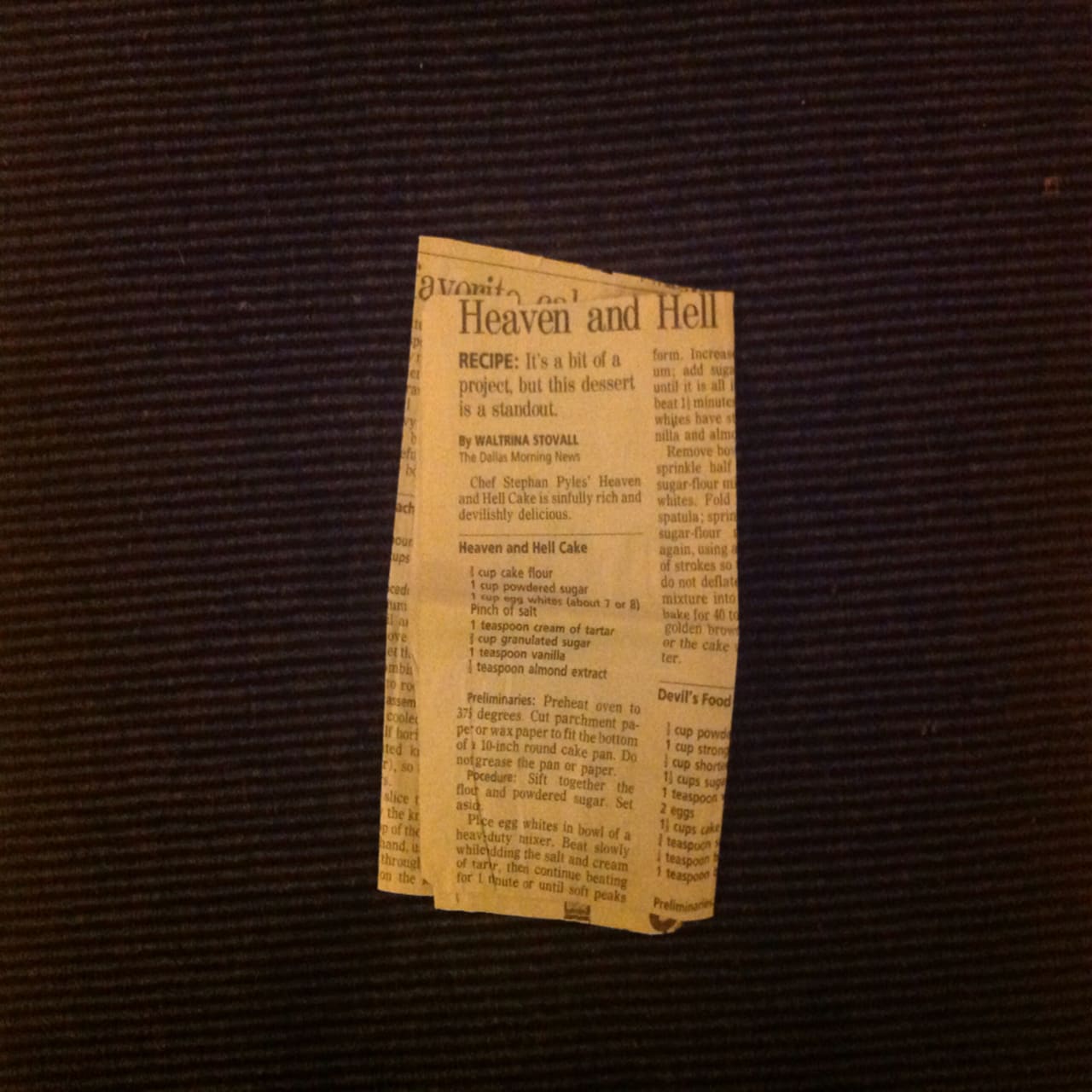 Heaven and Hell Cake