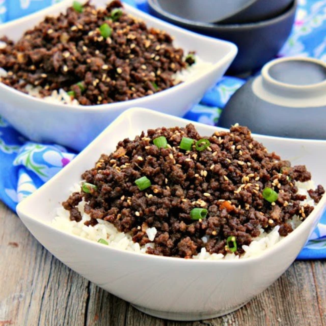 Korean ground beef over rice