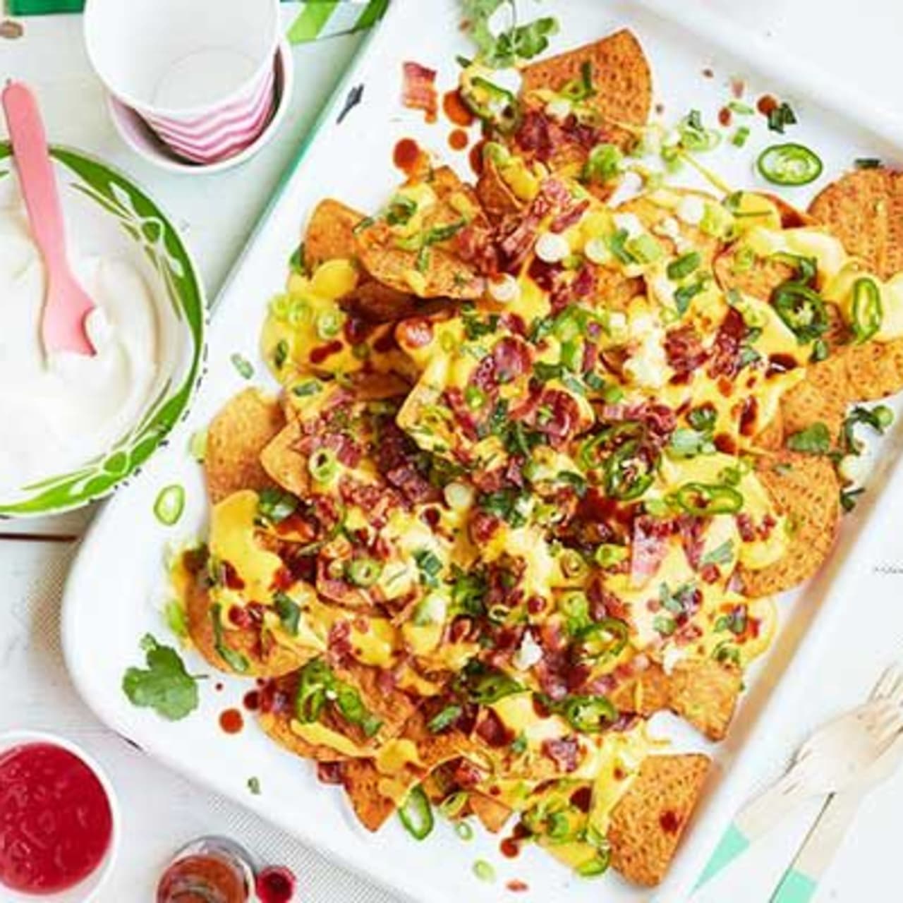 Loaded Cheese Nachos