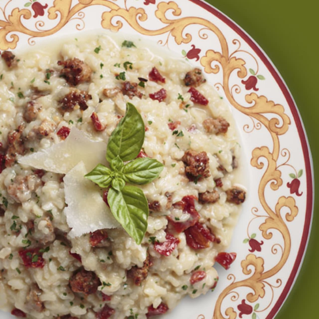 Northern Italian Sun-Dried Tomato & Italian Sausage Risotto