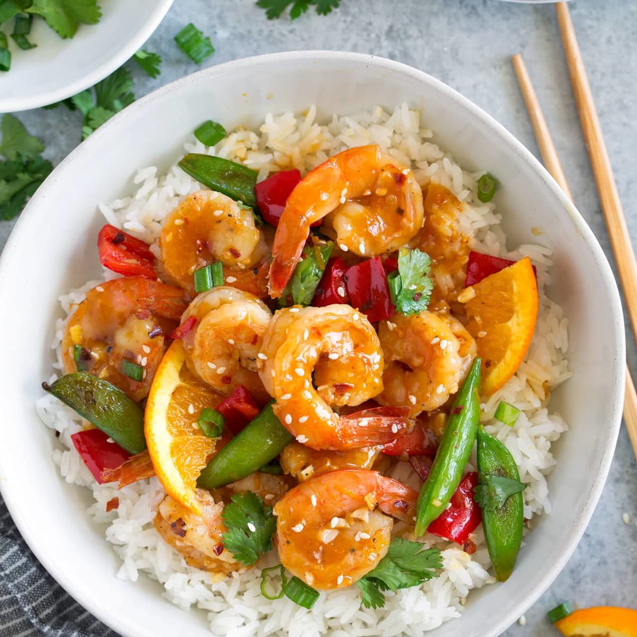 Orange Garlic Shrimp