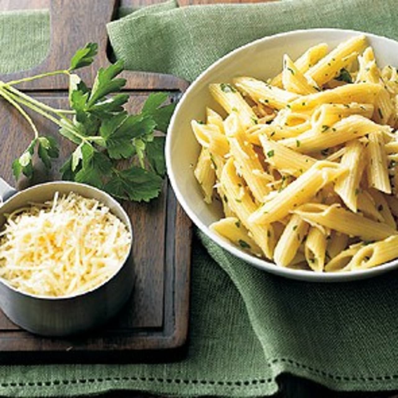 Parmesan-Parsley Penne Pasta