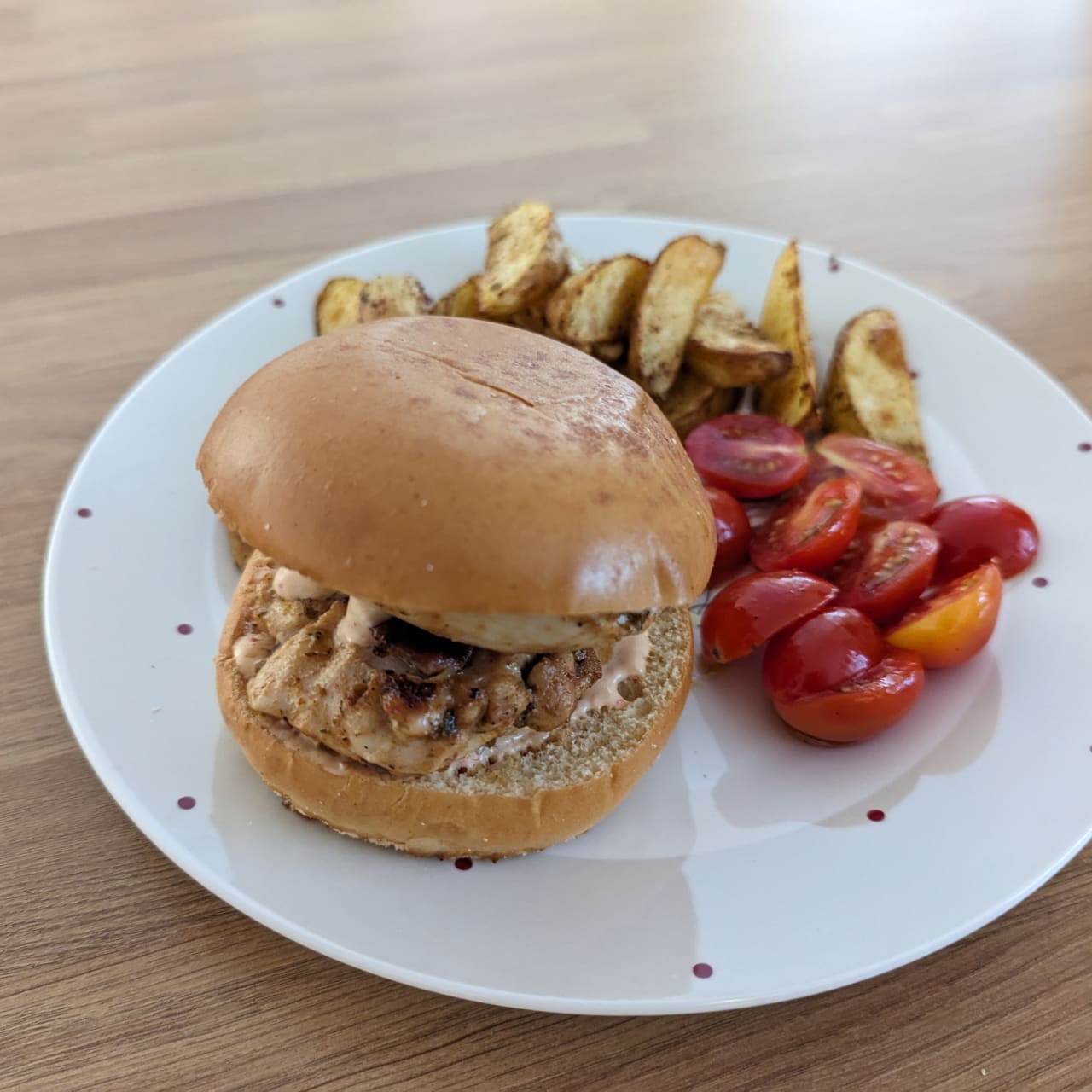 Peri Peri Chicken Burger with Spicy Mayo