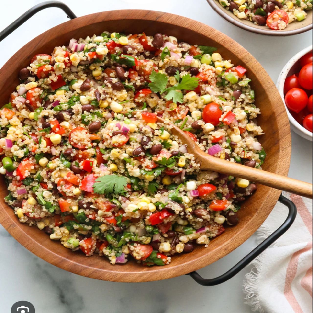 Quinoa and black bean salad
