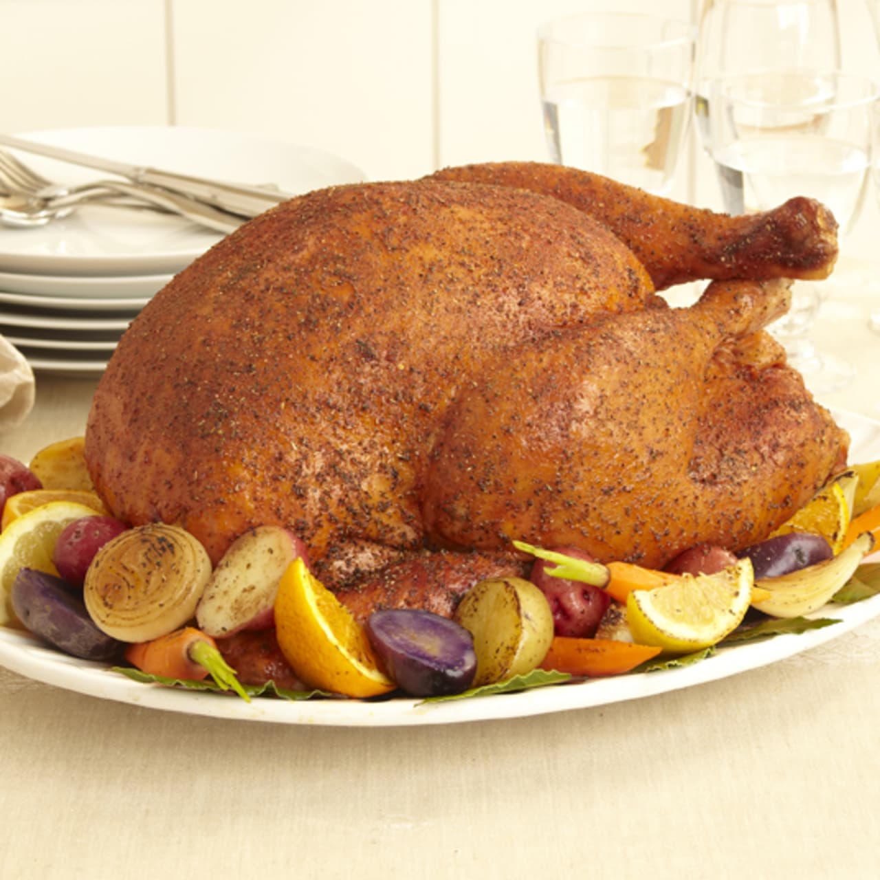 Savory Herb Rub Roasted Turkey