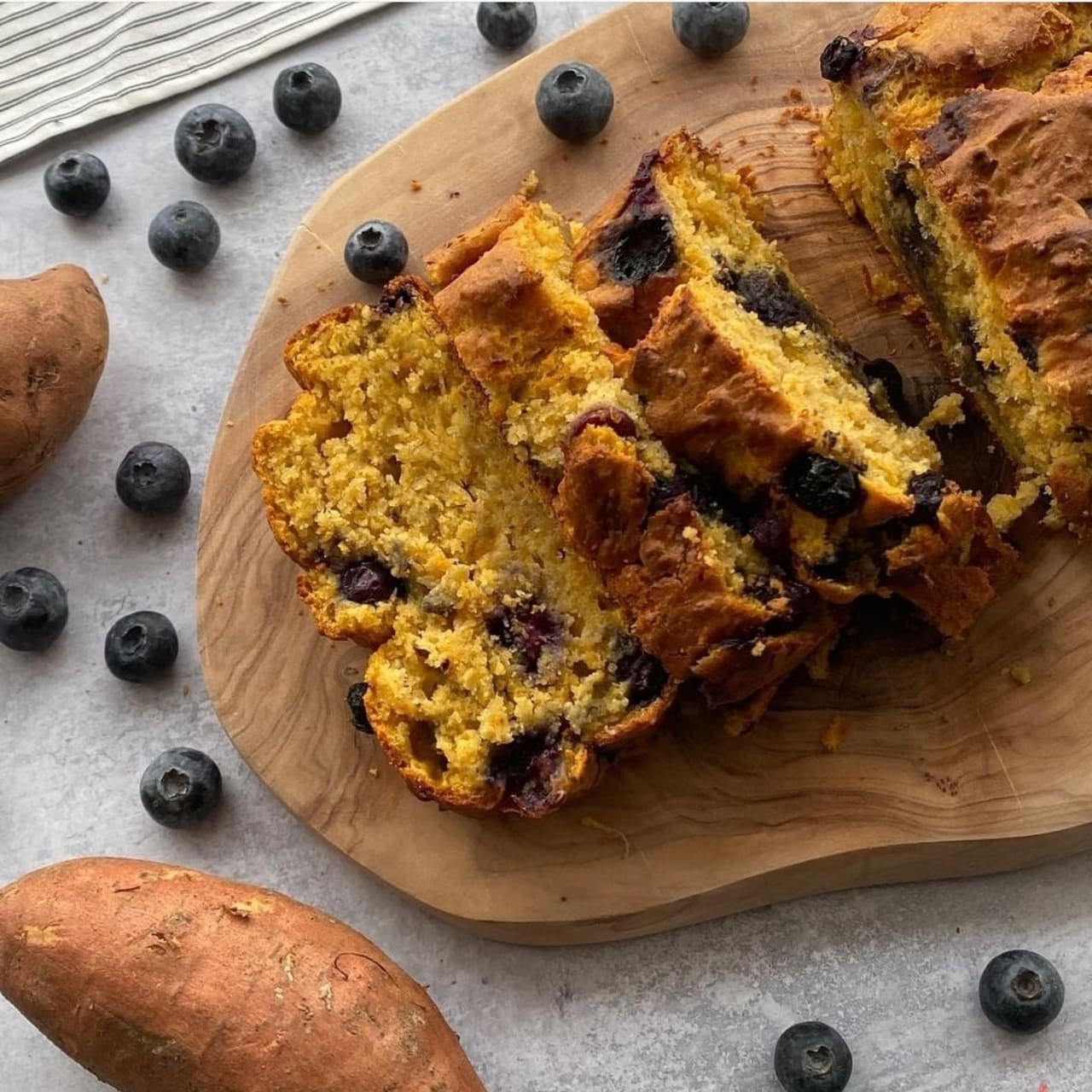 SWEET POTATO & BLUEBERRY LOAF 𢡄