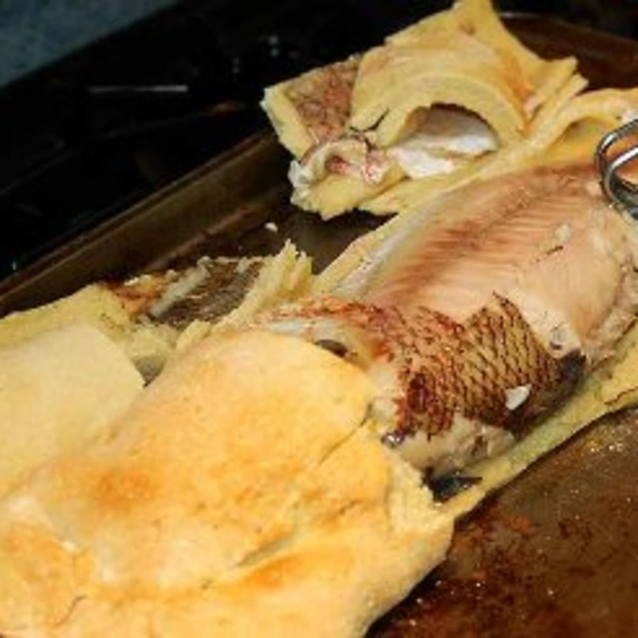 Whole Fish Baked In Salt Crust
