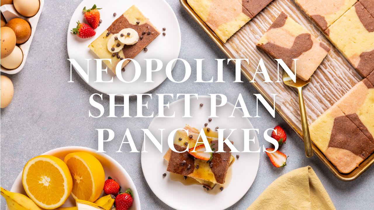 Neapolitan Sheet Pan Pancakes
