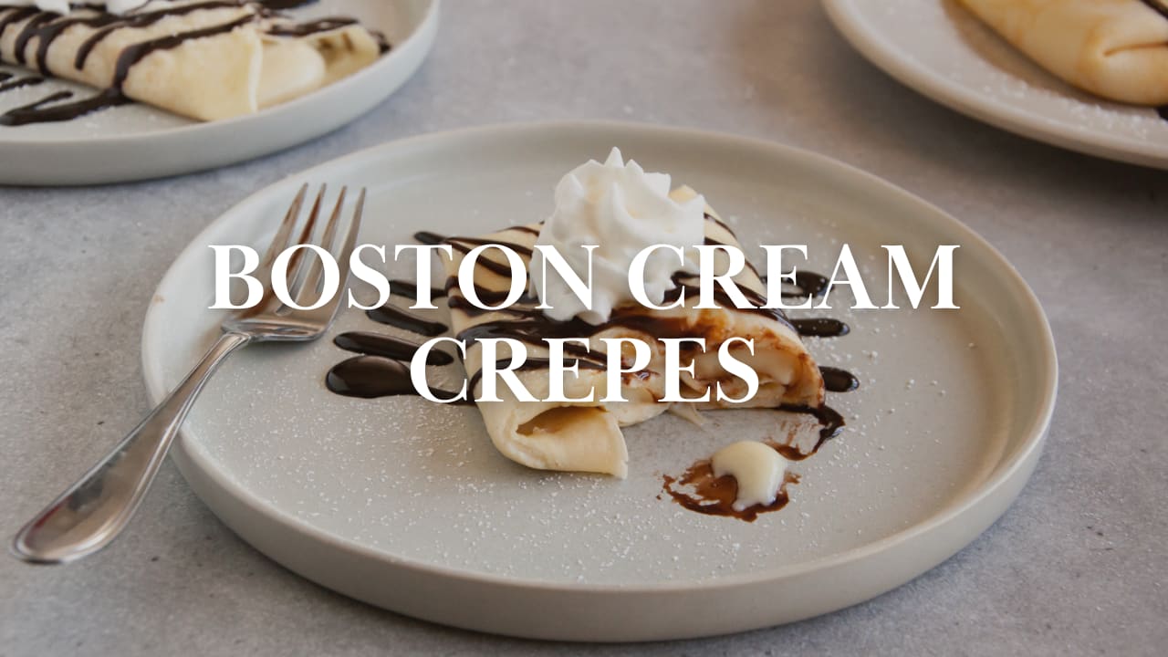 Boston Cream Crepes