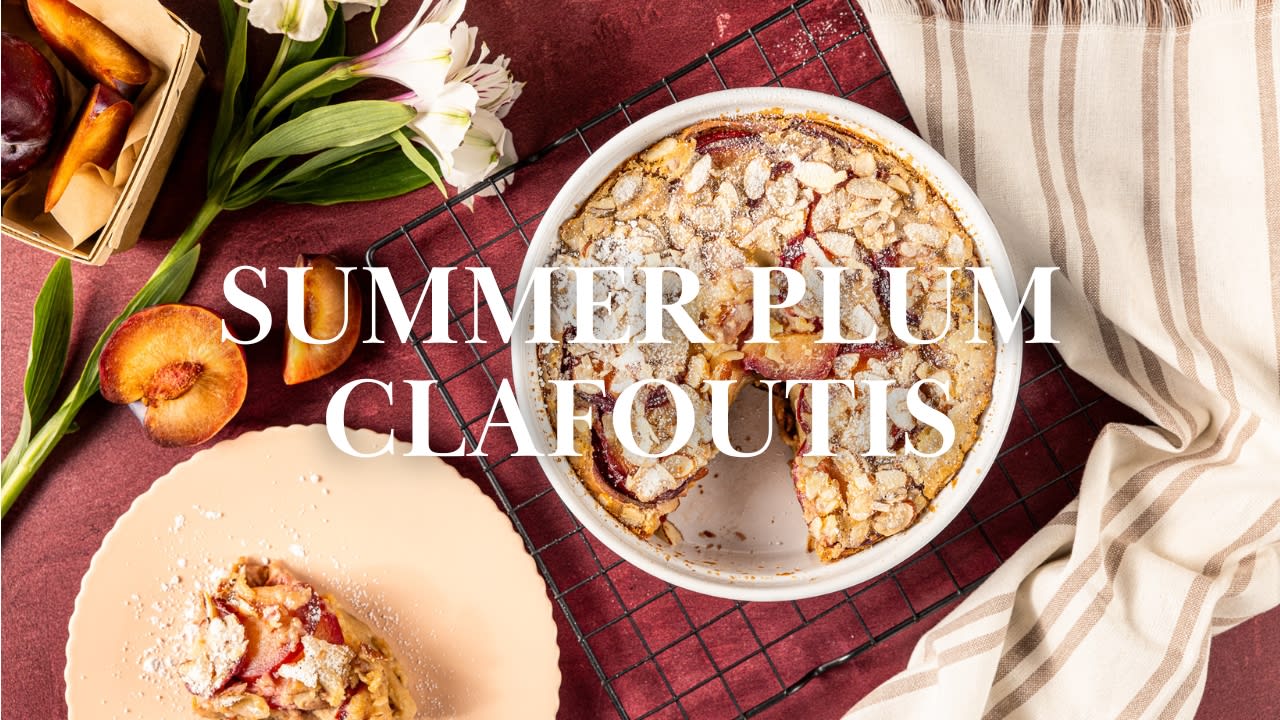 Summer Plum Clafoutis