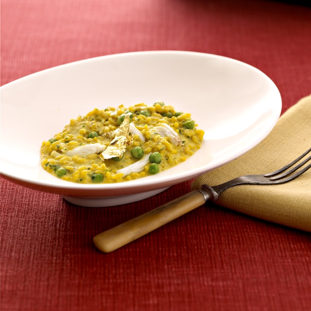 Garlic and Herbs Golden Crab Risotto - BigOven