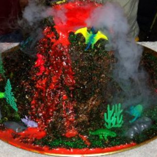 Erupting Volcano Cake