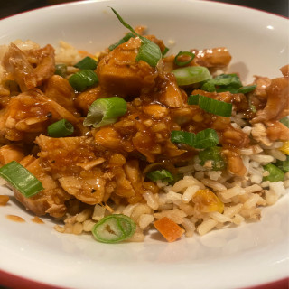 Honey Garlic Chicken Fried Rice
