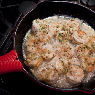 Romulus White Wine Prawn Saute