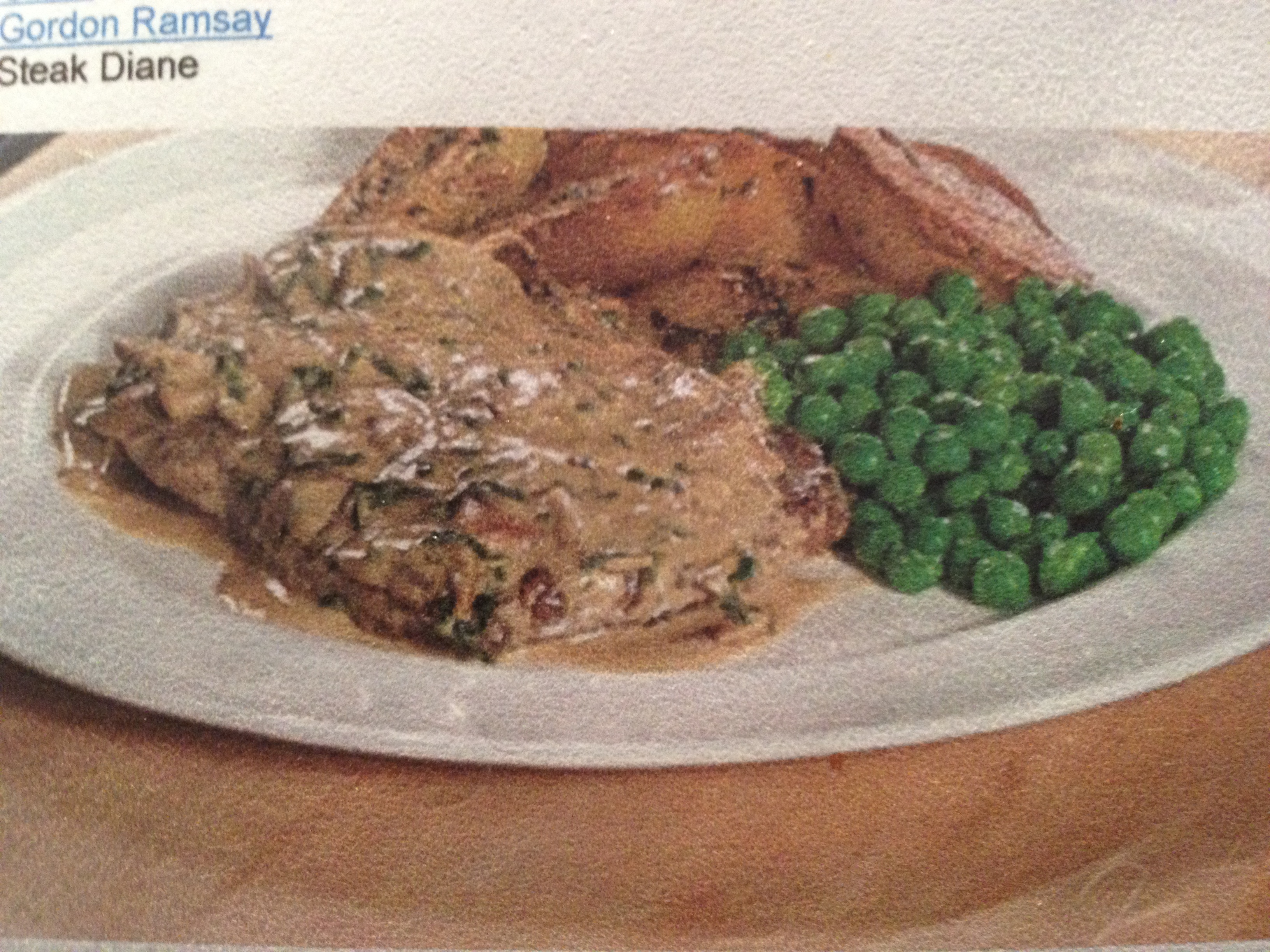 Steak Diane With Sauteed Potatoes And Peas Recipe - BigOven