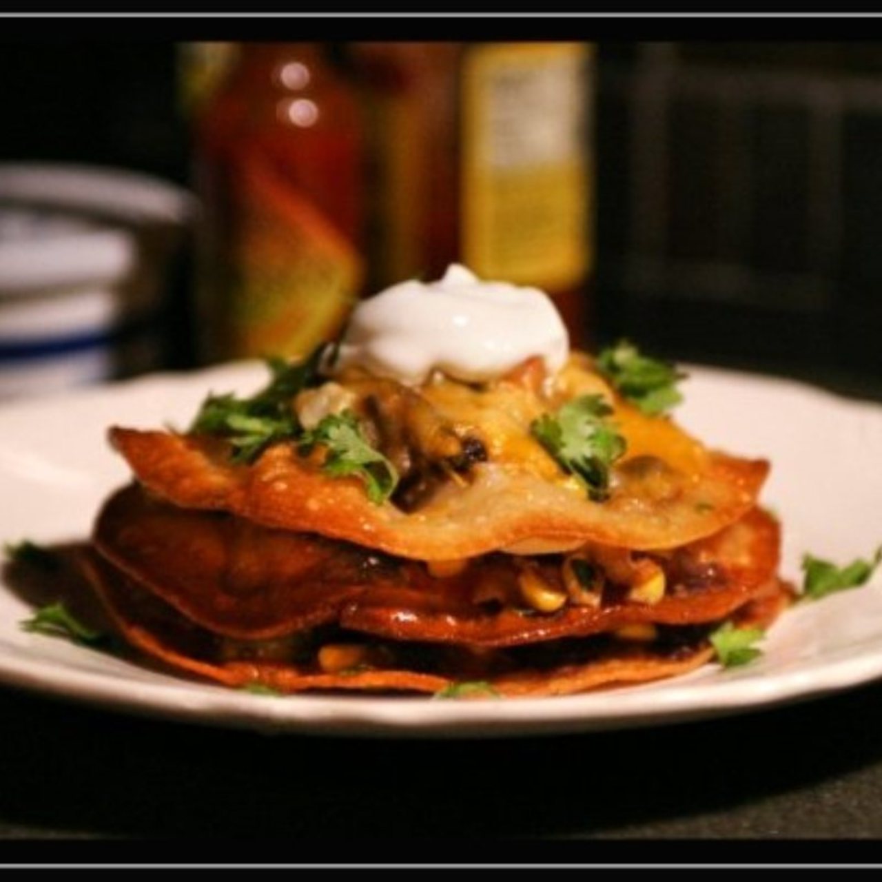 3 Layer Vegetarian Mexi-Pizza