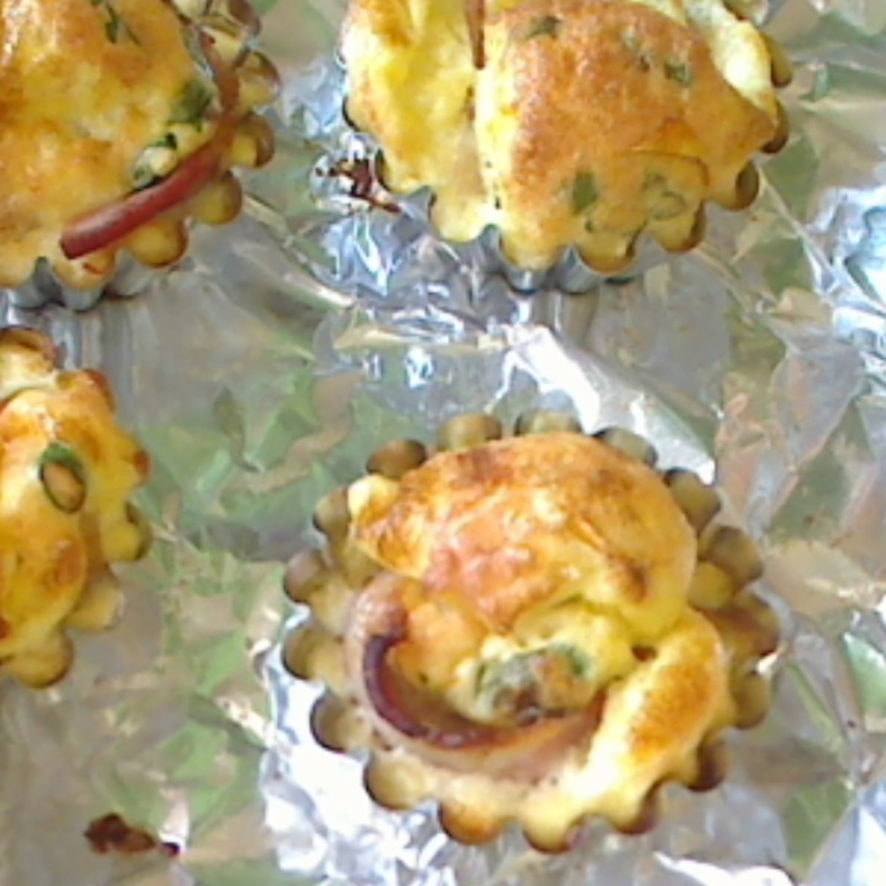 Bacon Crusted Mini Quiches
