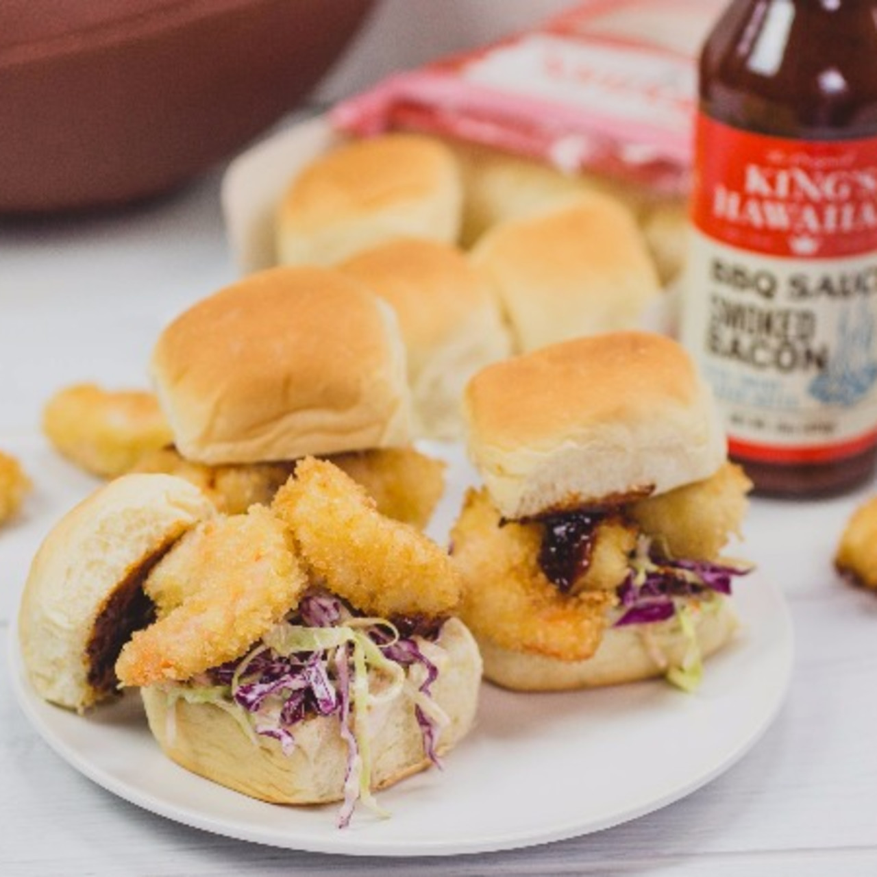 BBQ Katsu Shrimp Sliders