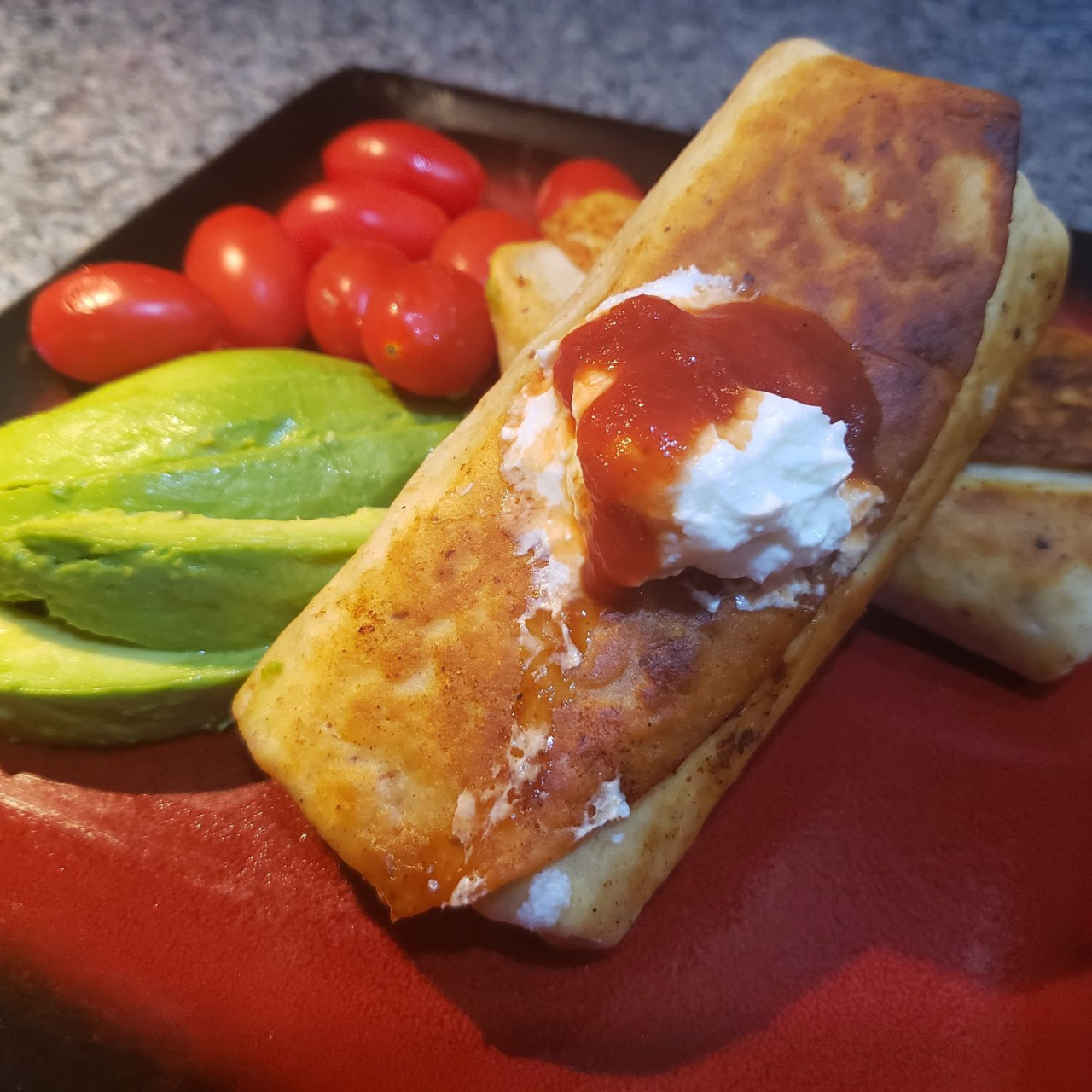 Black Bean Crunchy Burrito