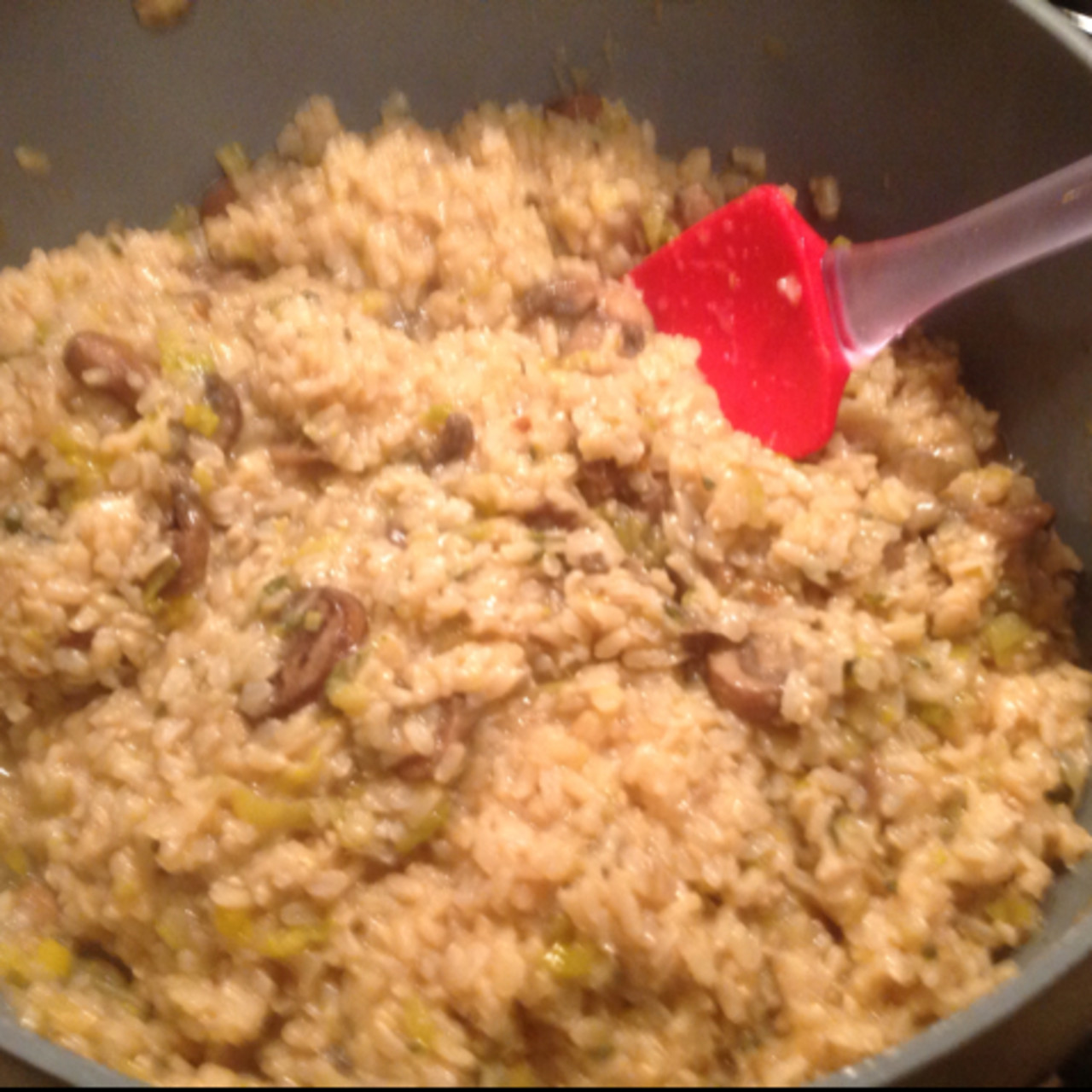 Brown Rice with Baby Bella Mushrooms