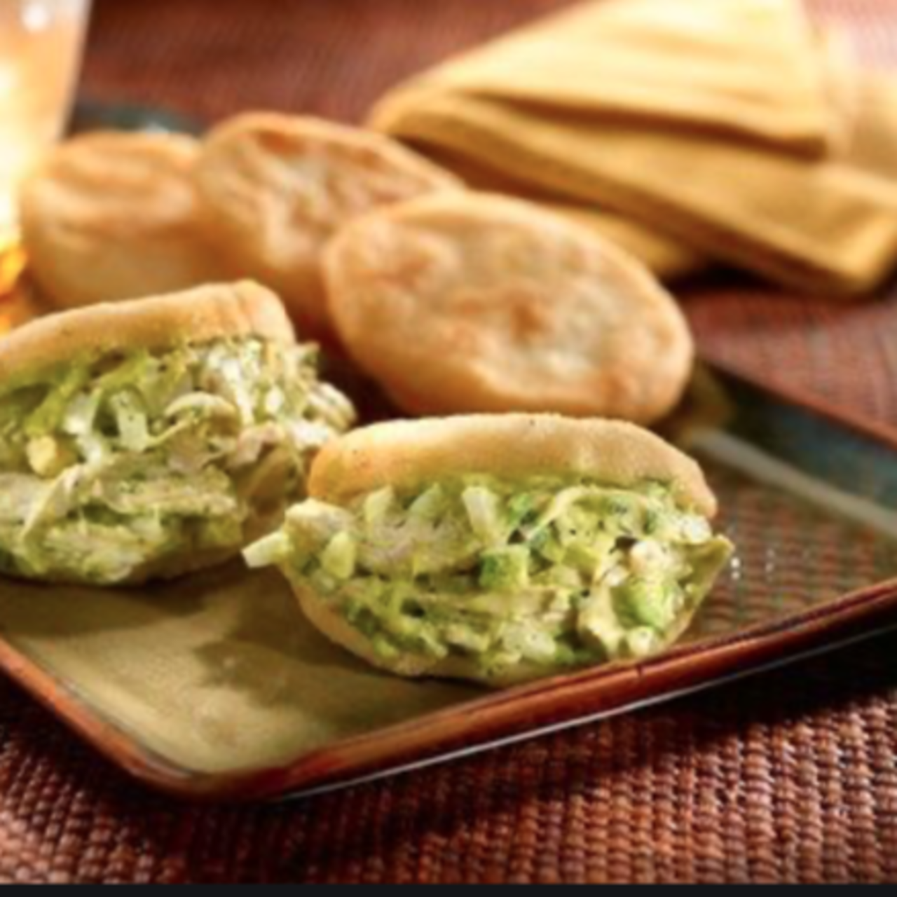 Chicken and Avocado Arepa Bites