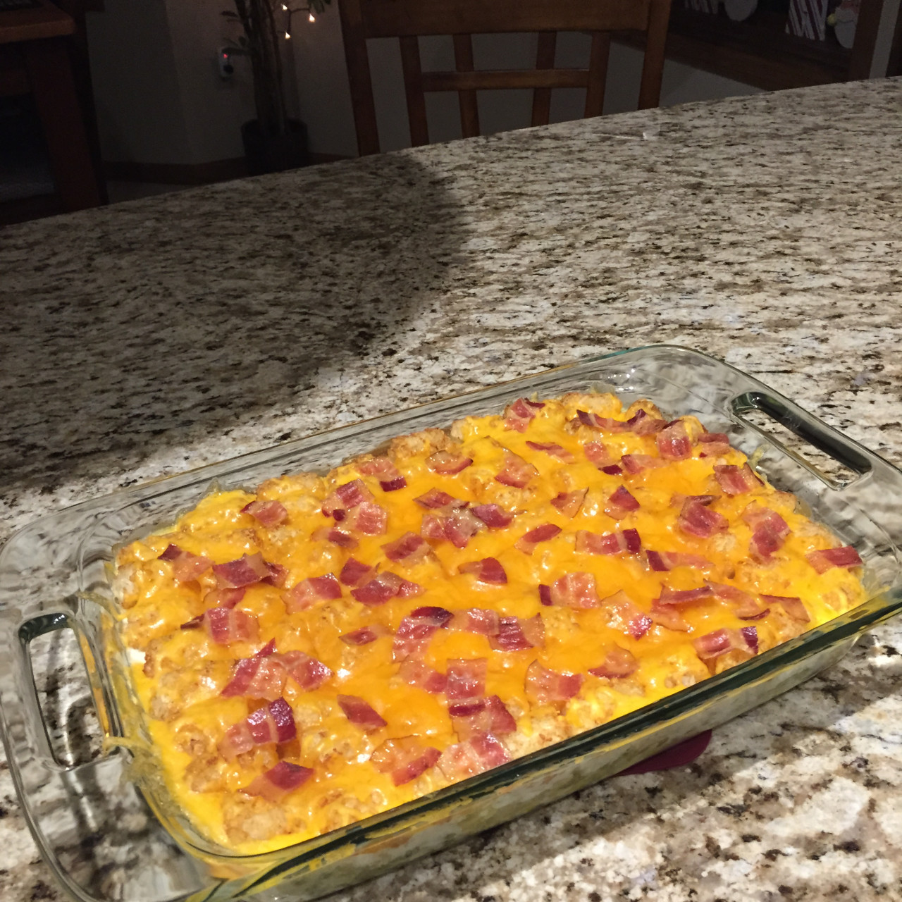 Chicken Bacon Ranch Tater Tot Casserole