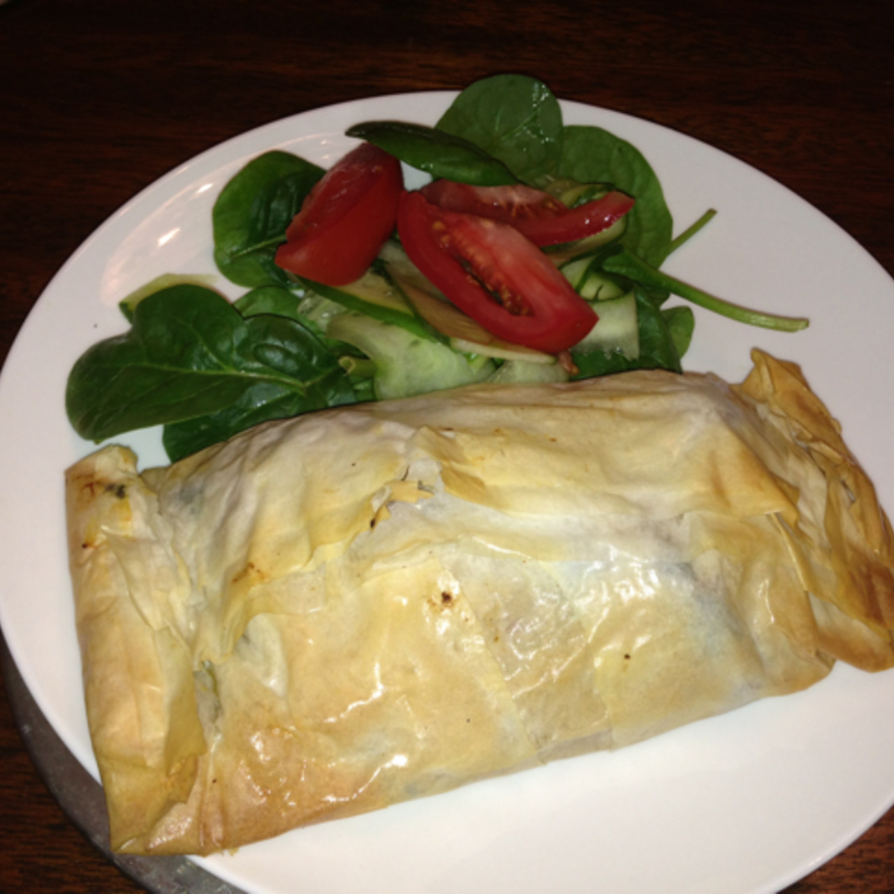 Chicken, Feta, Sinach, Pumpkin and Sundried Tomato Filo Parcels