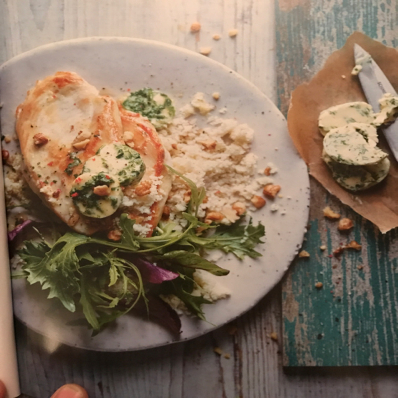 Chicken Kiev With Cauliflower Rice