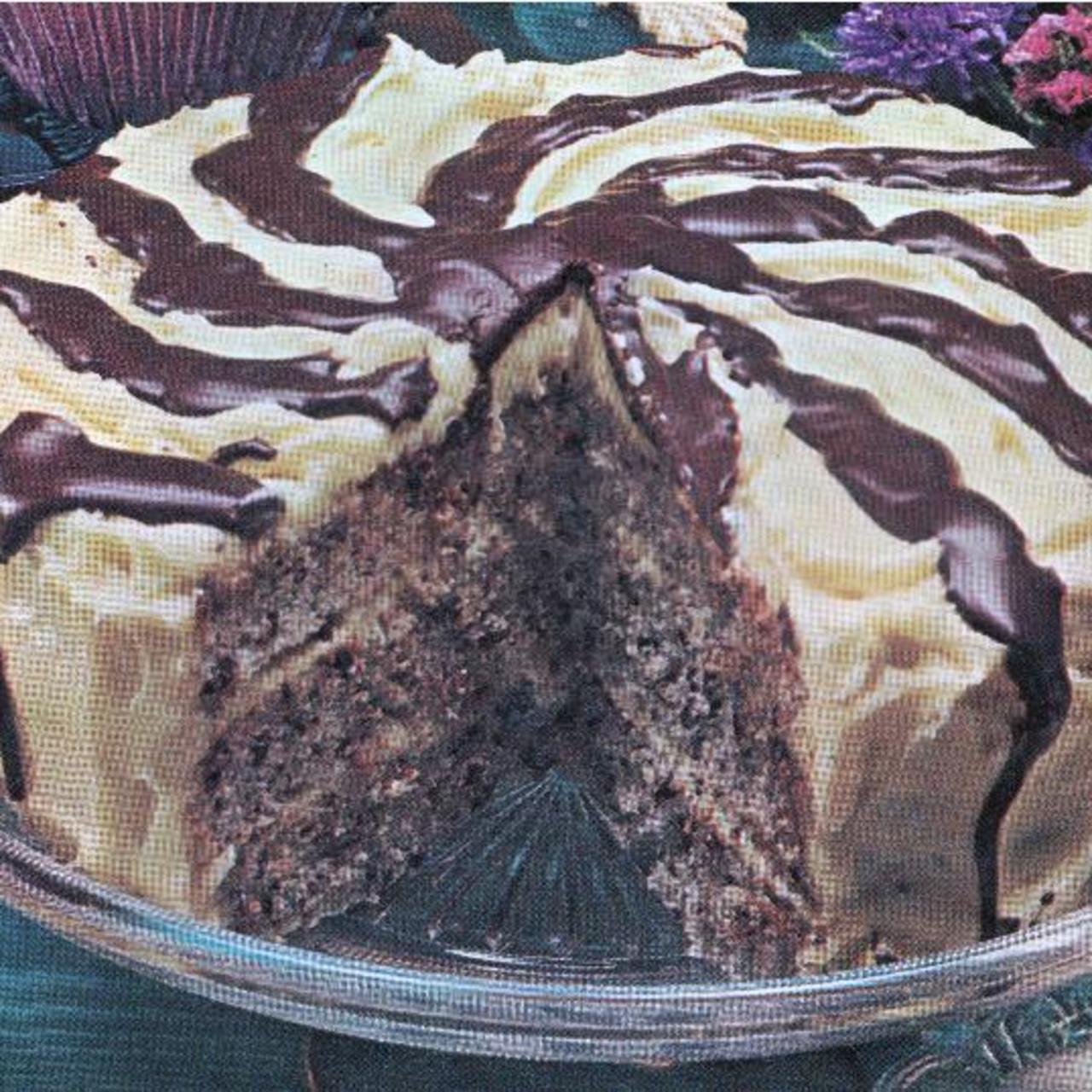 Chocolate Splashed Layer Cake
