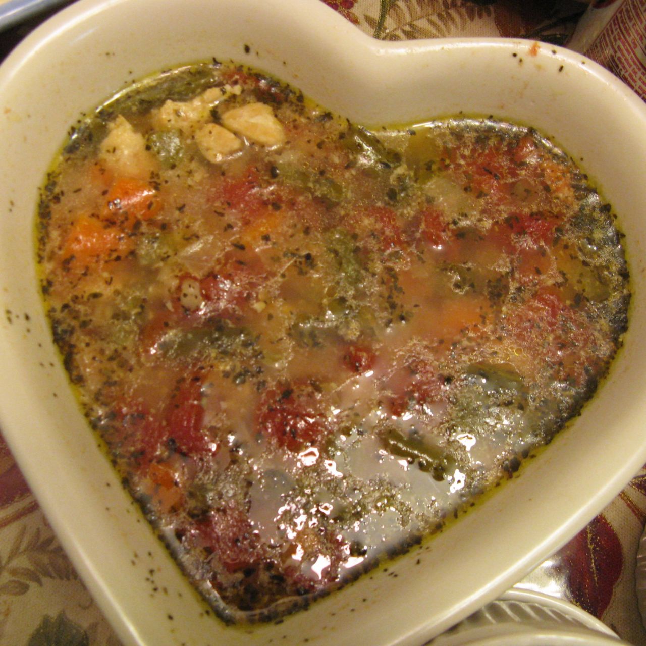 Chunky Chicken Soup, Mediterranean Style