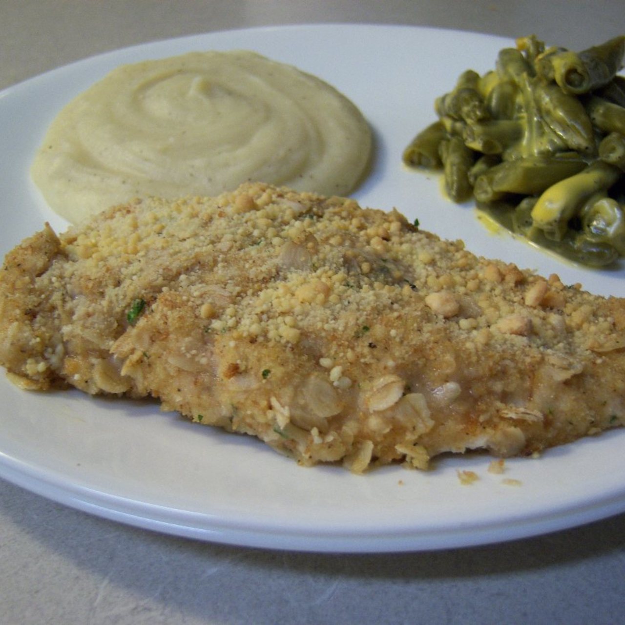 Crispy Ranch Oven Fried Chicken Breasts
