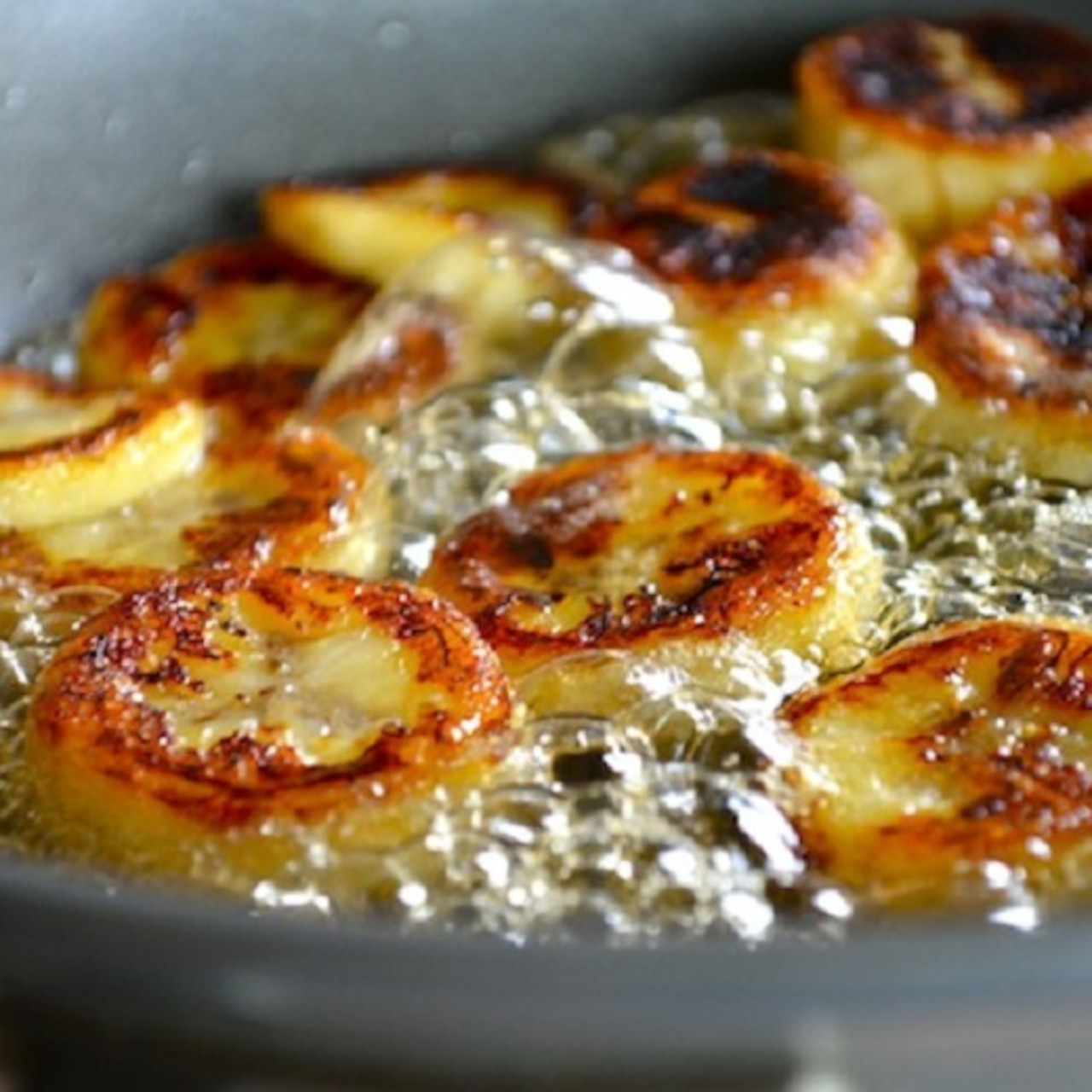 "Fried" Honey Bananas