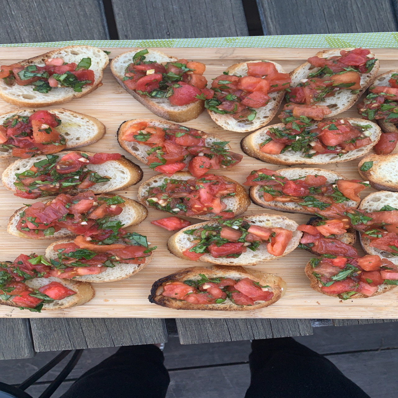 Garlic Bread with Tomato (Bruschetta)