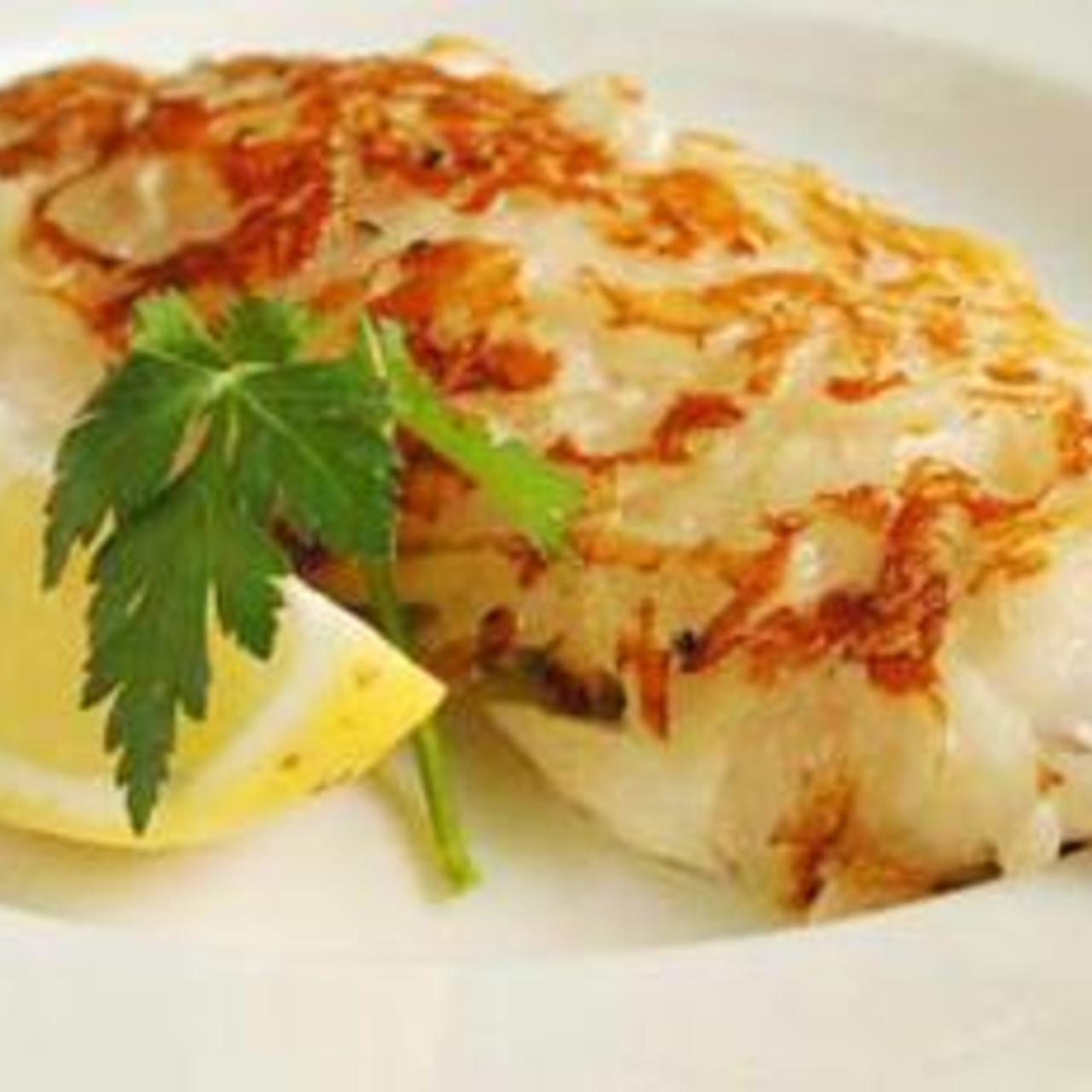 Garlic-Crusted Roughy