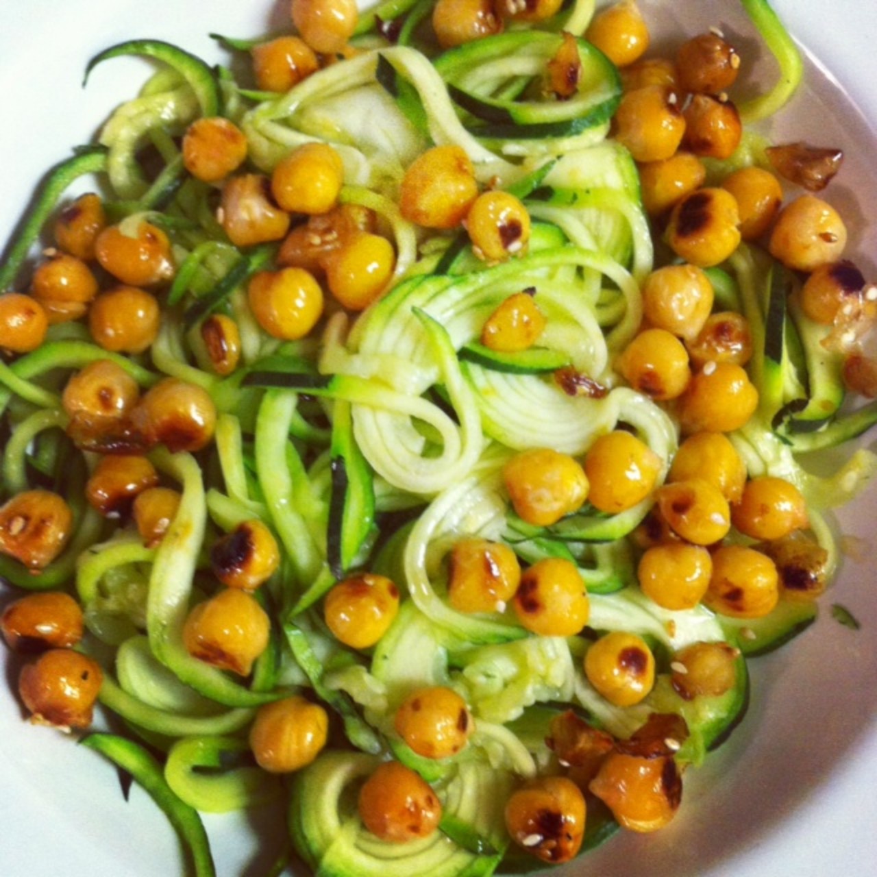 Greek-style Courgette (Zucchini) and Chick Pea (Garbanzo Bean) Stew