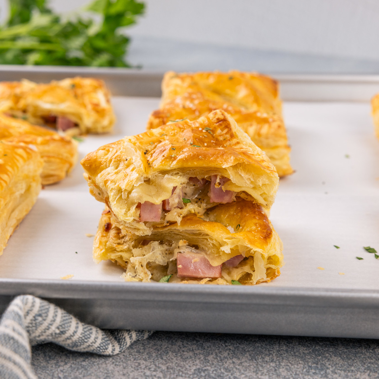 Ham & Cheese Puff Pies