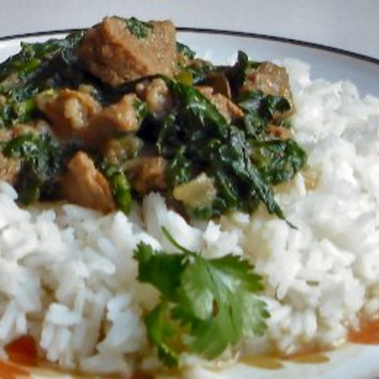 Lamb with Spinach (Saag-Gosht)