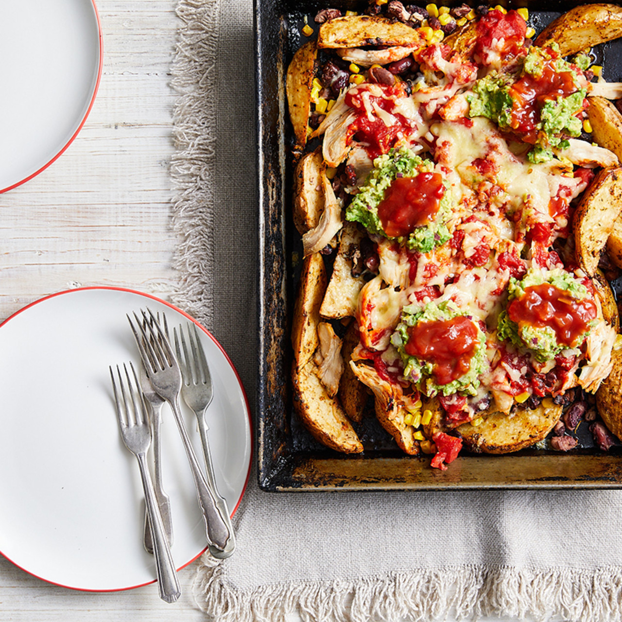 Loaded Mexican potato wedges