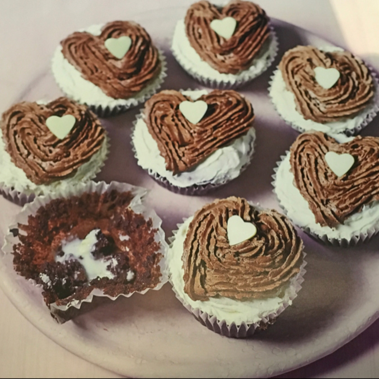 Melting heart muffins