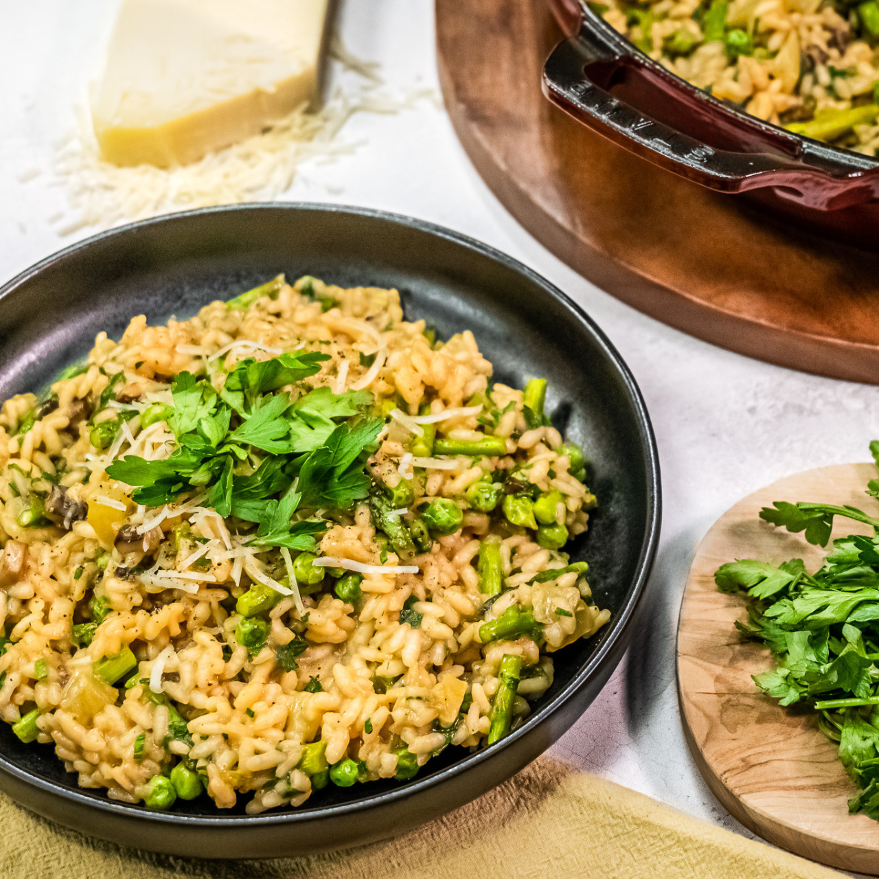 Miso + Spring Veggie Risotto