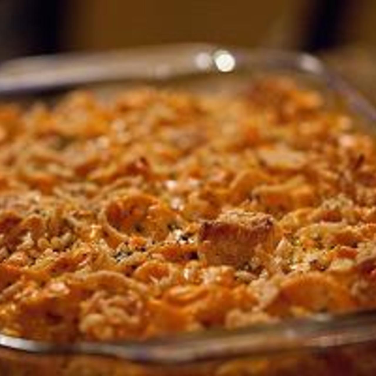 Onion Topped Chicken and Potatoes